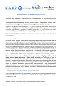 Joint declaration on the e-Privacy Regulation — ESMIG